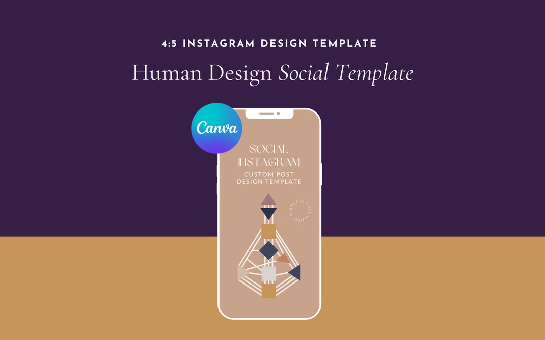 Human Design IG Social Canva Template - Etsy