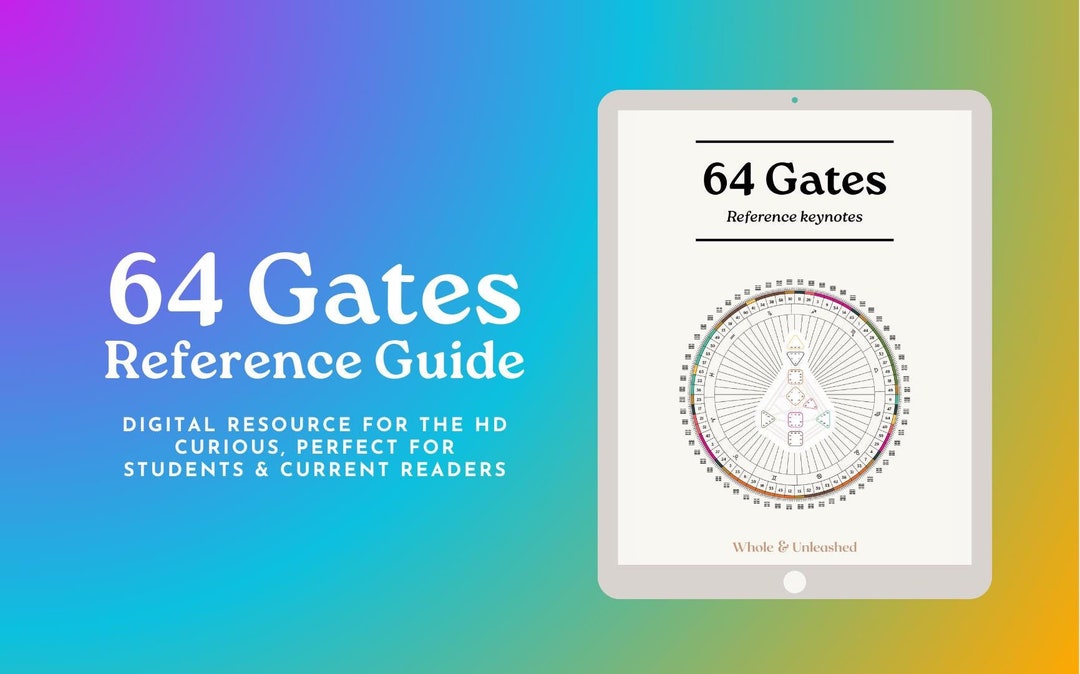 64 Gates Reference Keynotes | Digital Resource - Etsy