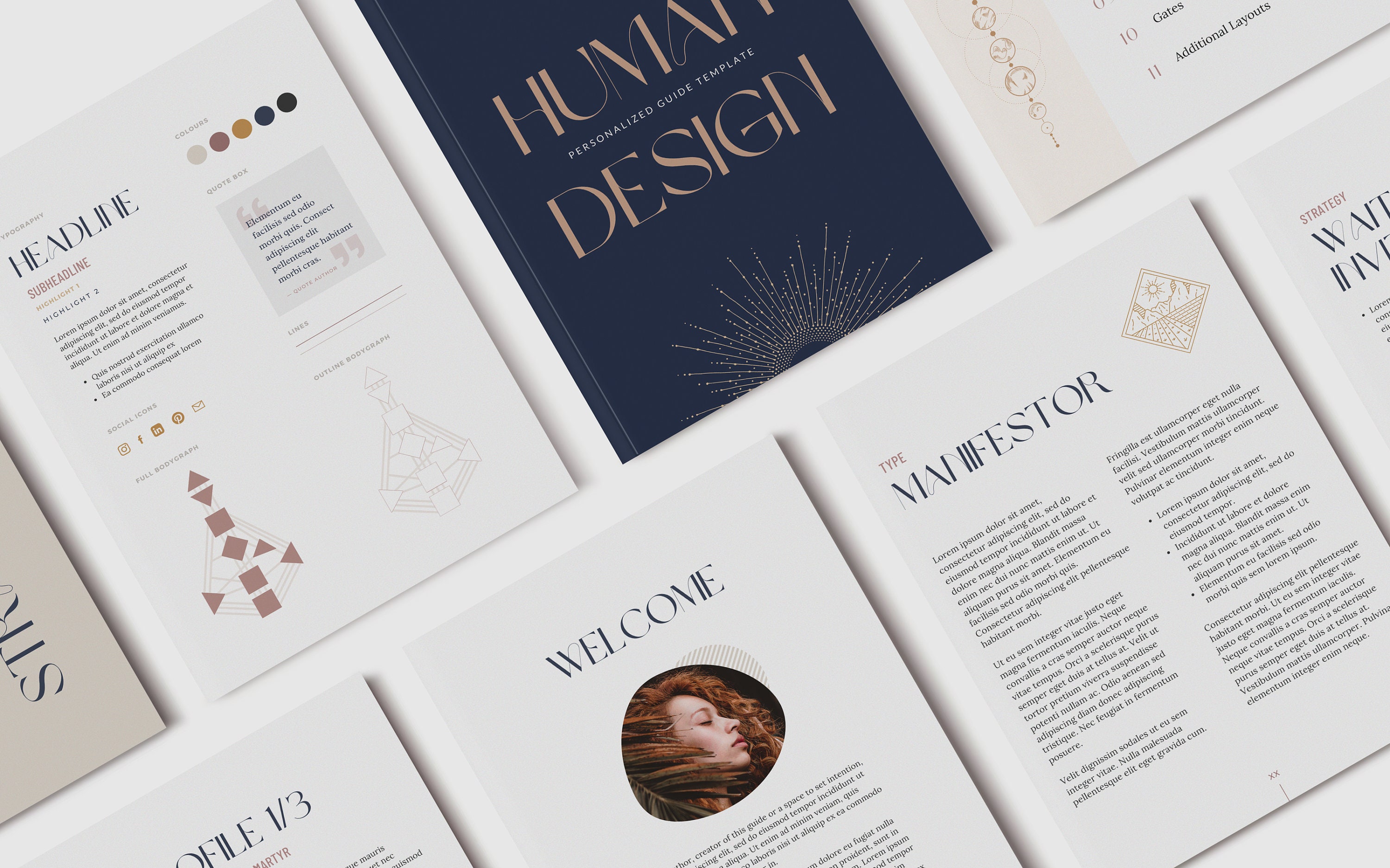Human Design IG Social + Custom Guide Canva Template - Etsy