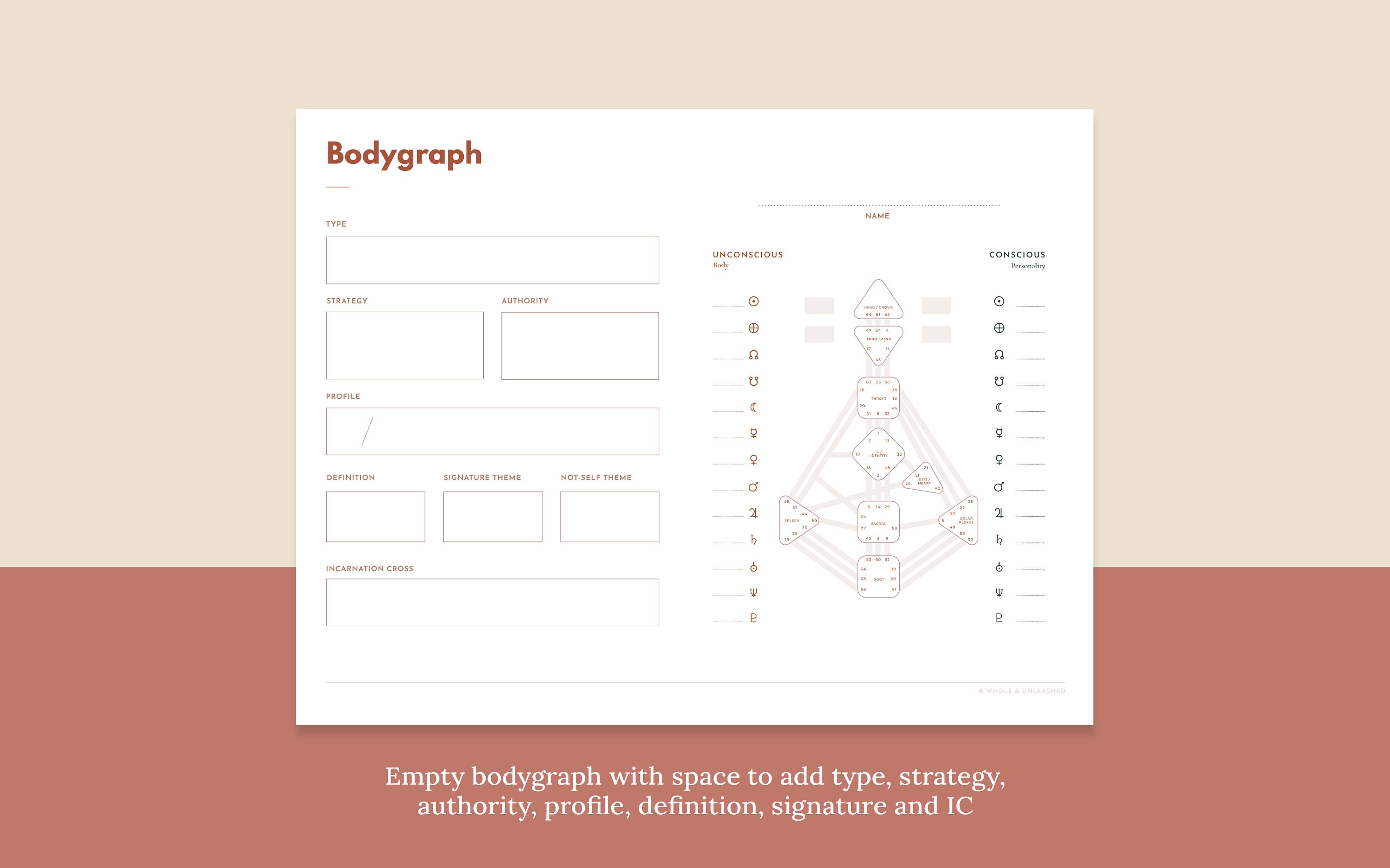 Human Design Bodygraph Print - Etsy