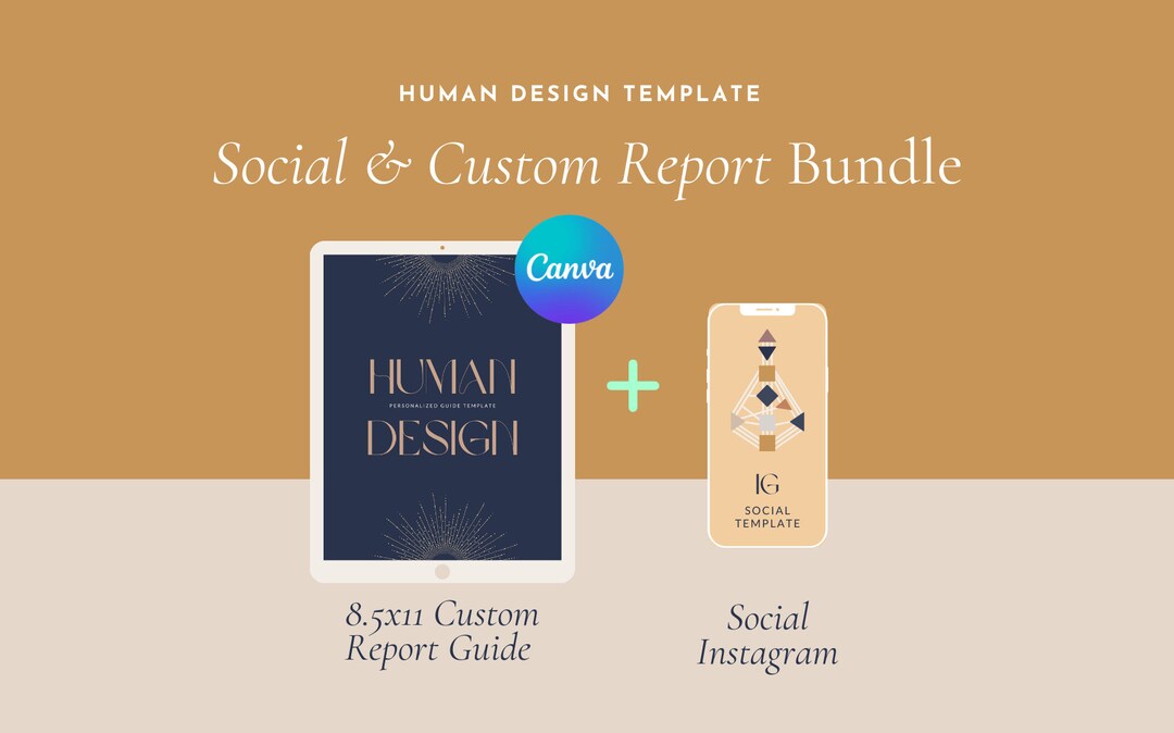 Human Design IG Social + Custom Guide Canva Template - Etsy
