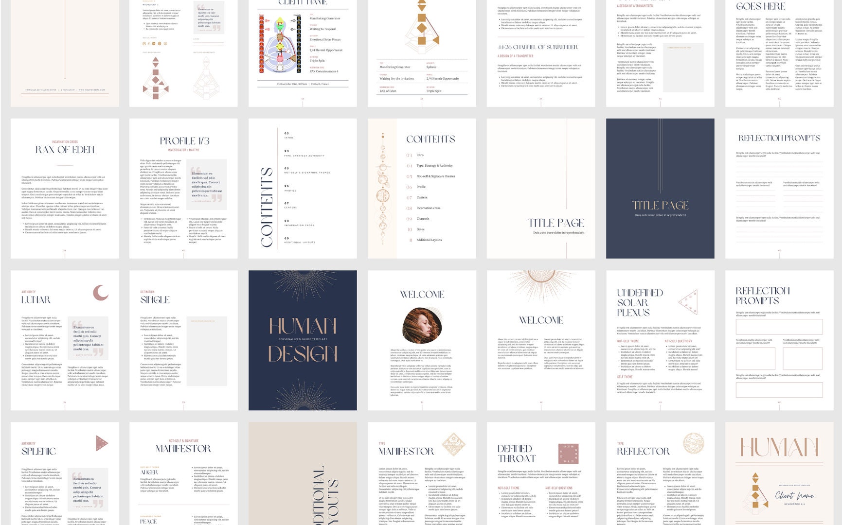 Human Design IG Social + Custom Guide Canva Template - Etsy