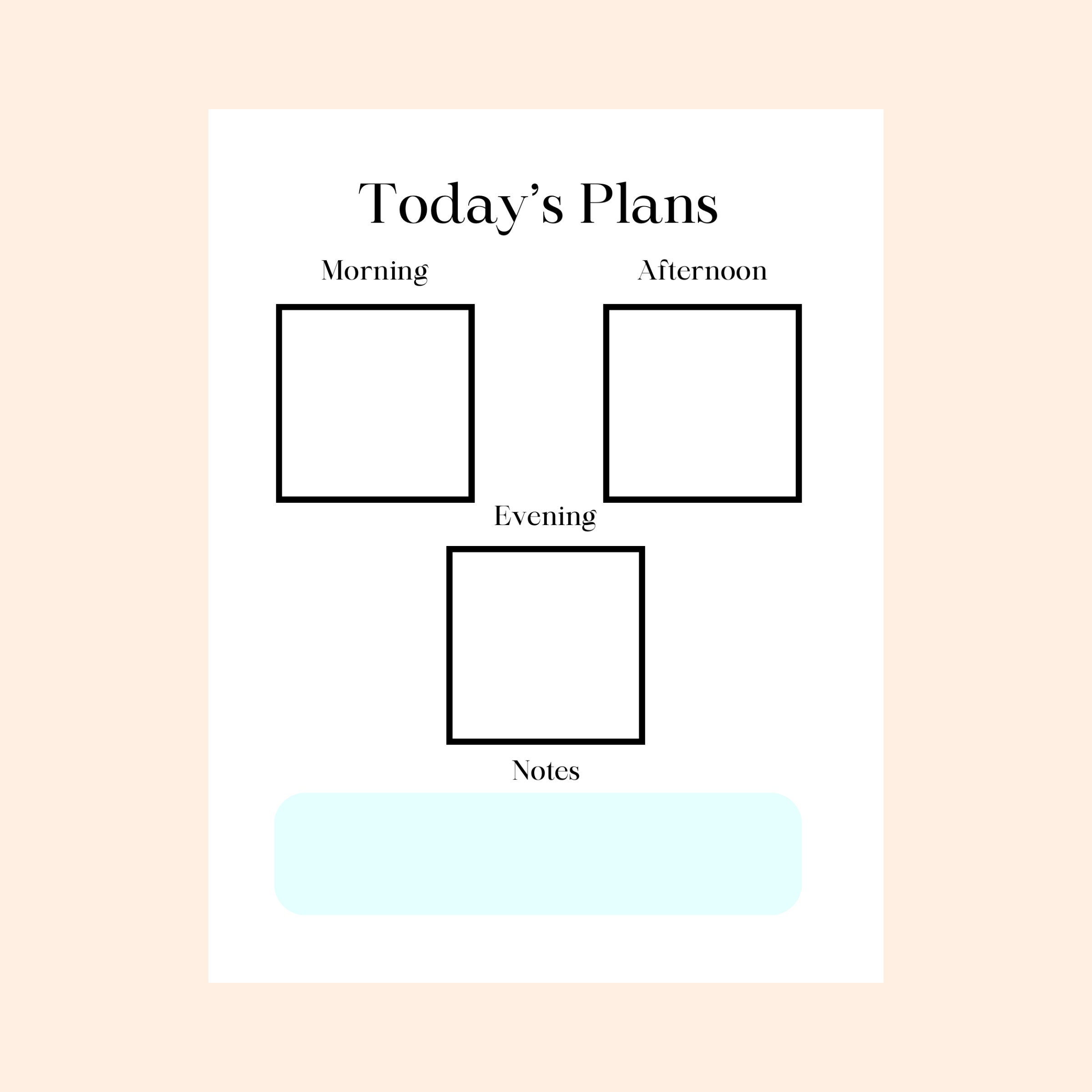 Printable Daily Planner Sheets, Printable Planner Sheets, Daily Planner ...