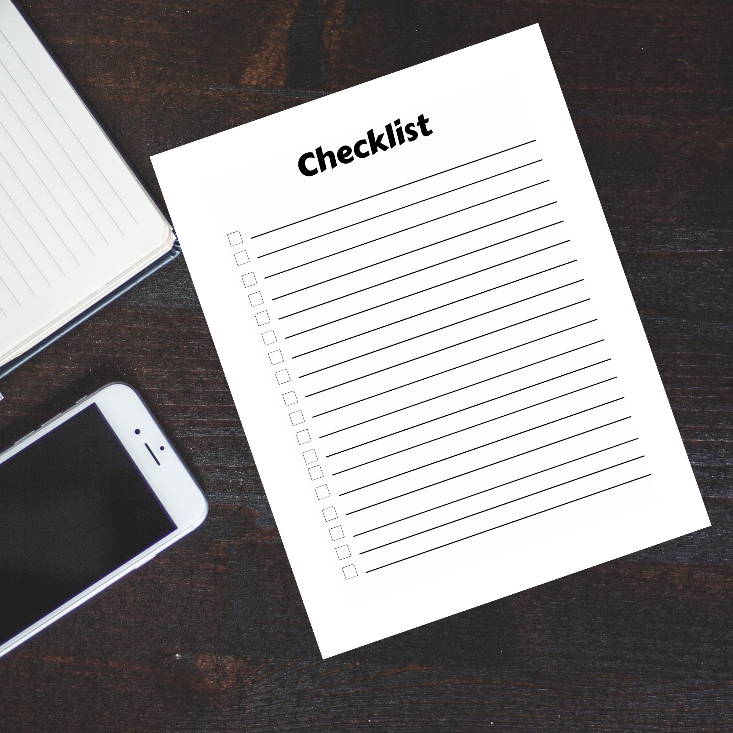 Printable Checklist, Daily Checklist, Checklist for Chores, Checklist ...