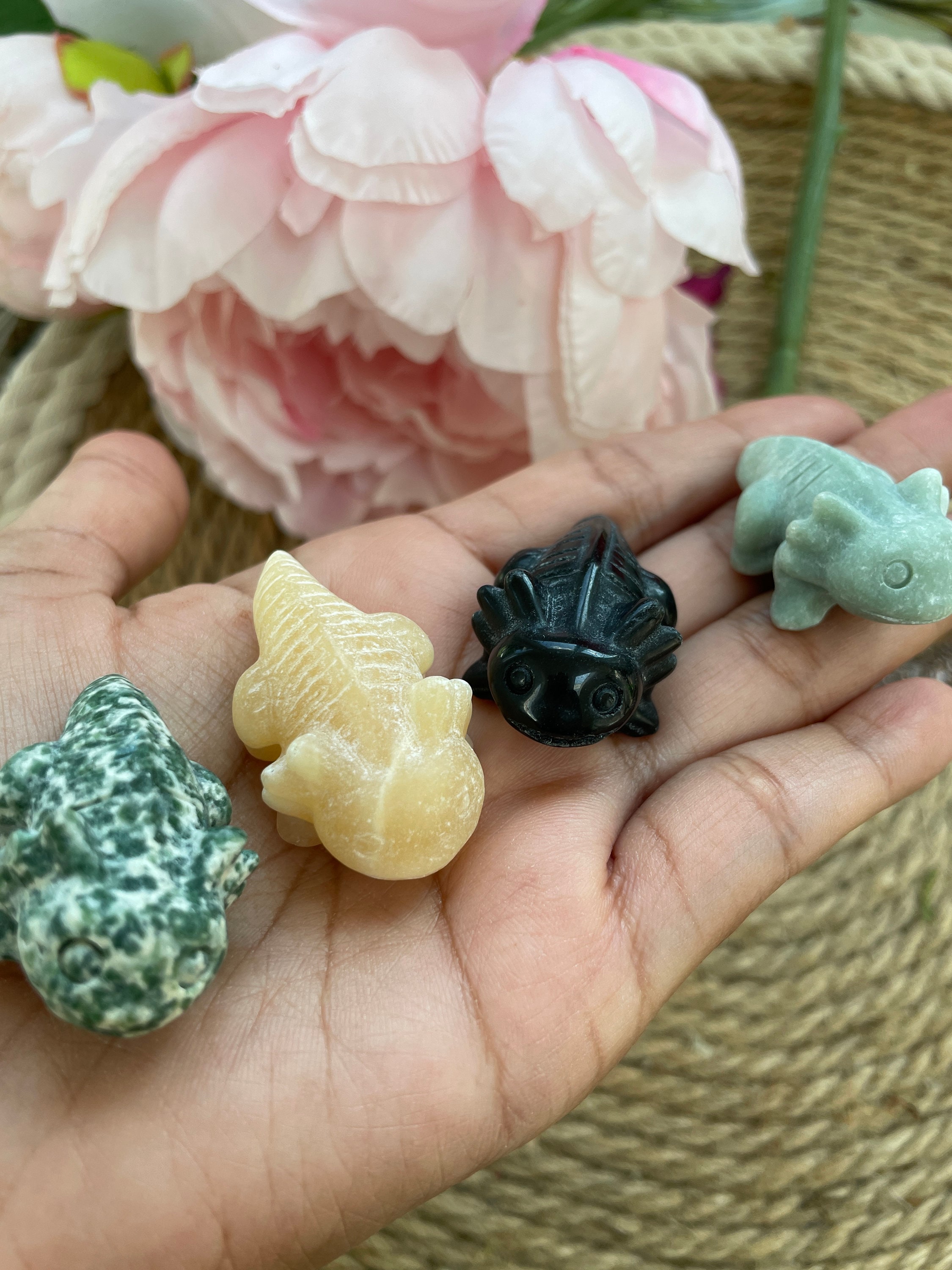 Crystal Axolotl Assorted Polished Carved Natural Stone - Etsy