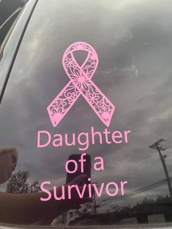 Breast Cancer Ribbon Car Decal - Etsy