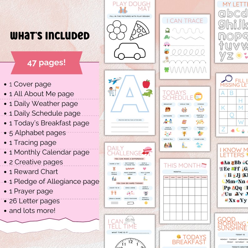 Preschool Morning Menu Printable, Homeschool Preschool, Preschool ...