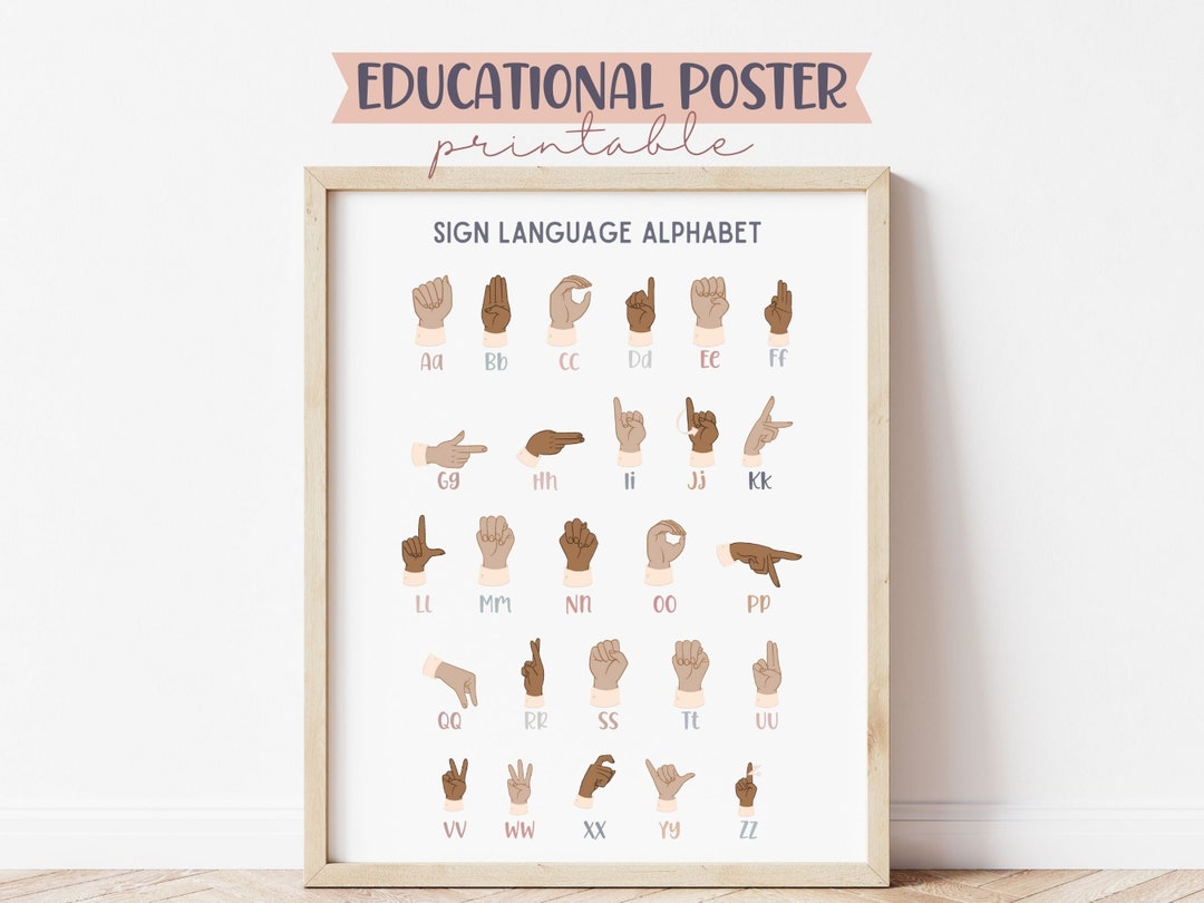 Descarga imprimible del cartel educativo del alfabeto del lenguaje de ...