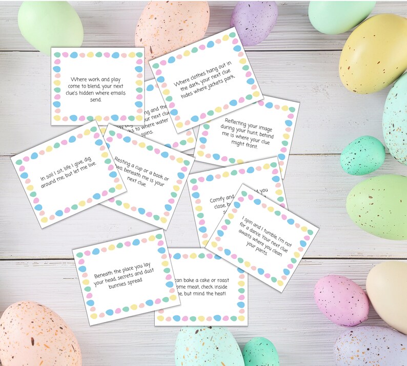 Indoor Easter Egg Hunt, Easter Scavenger Hunt, Easter Activity, Easter ...