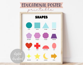 Math Symbols Educational Poster Printable Download for Homeschool ...
