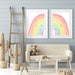 Bilingual Kids Pastel Rainbow Posters Set of 2 | Learn Colors |learn ...