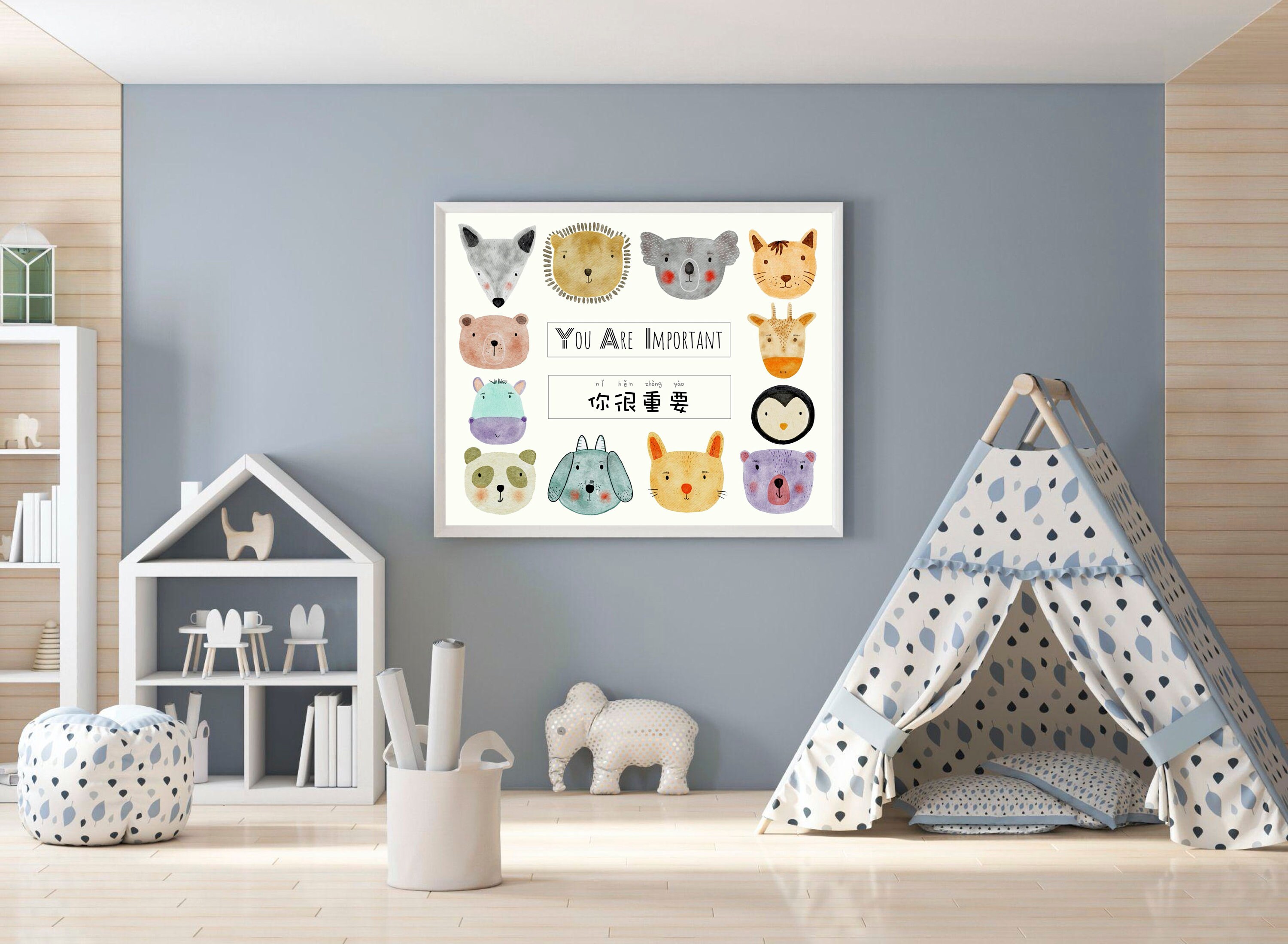 Uplifting Kids Poster - You Are Important| Chinese Poster| Learn ...