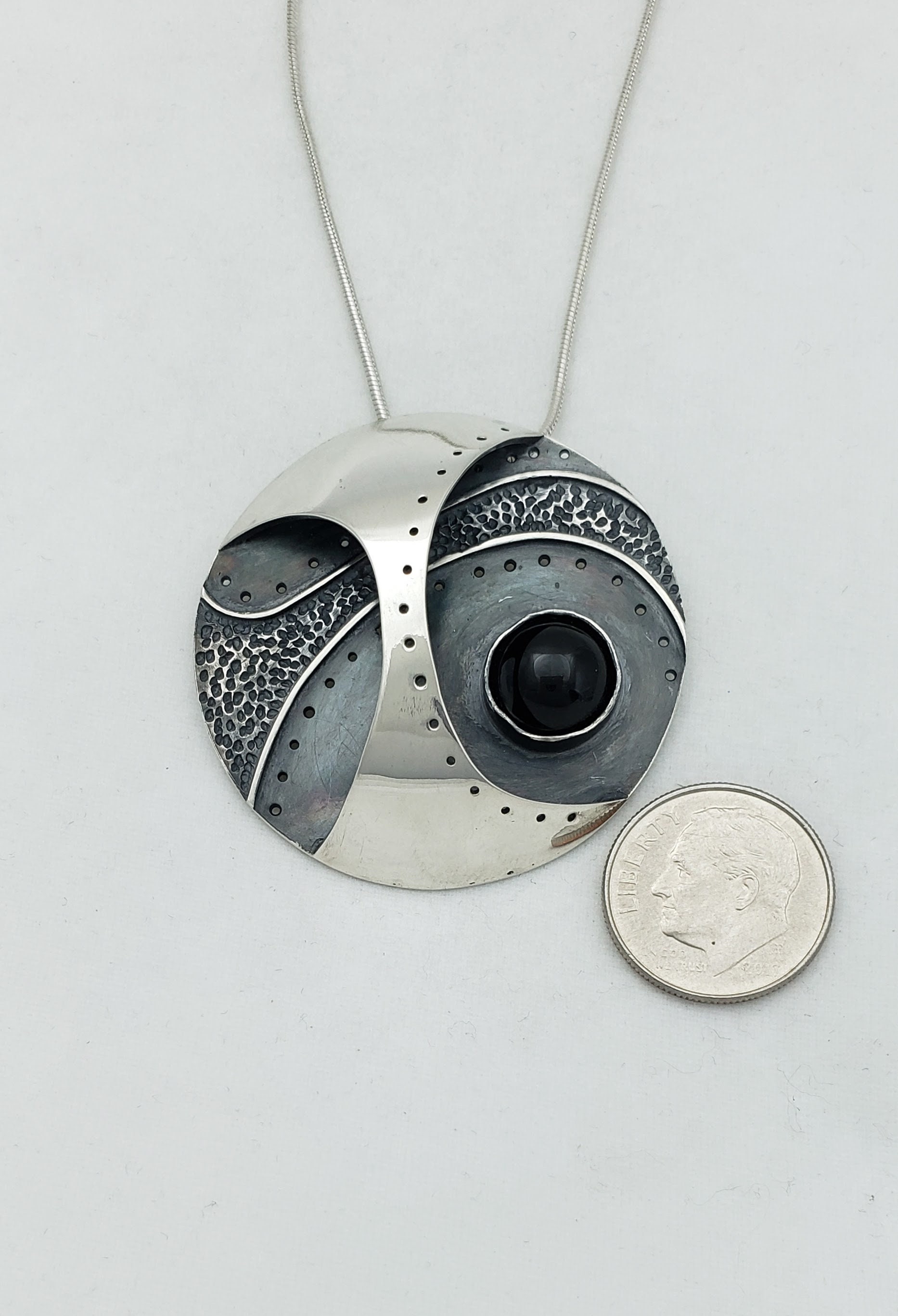 Handmade Pendant From 925 Sterling Silver Sheet, Sterling Silver Chain ...