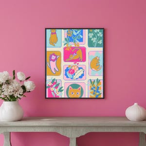 Cat Portrait Collage, Cute Custom Pet Portrait, Custom Cats Portrait ...