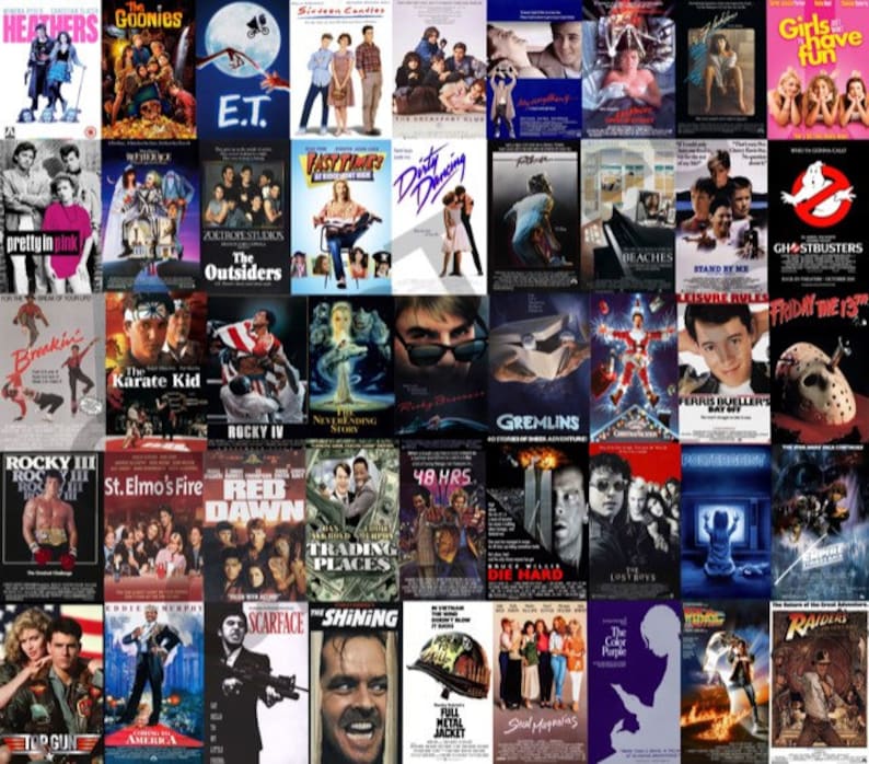 80s Movies Collage 20oz Skinny Hot/cold Beverage Tumbler 80s - Etsy