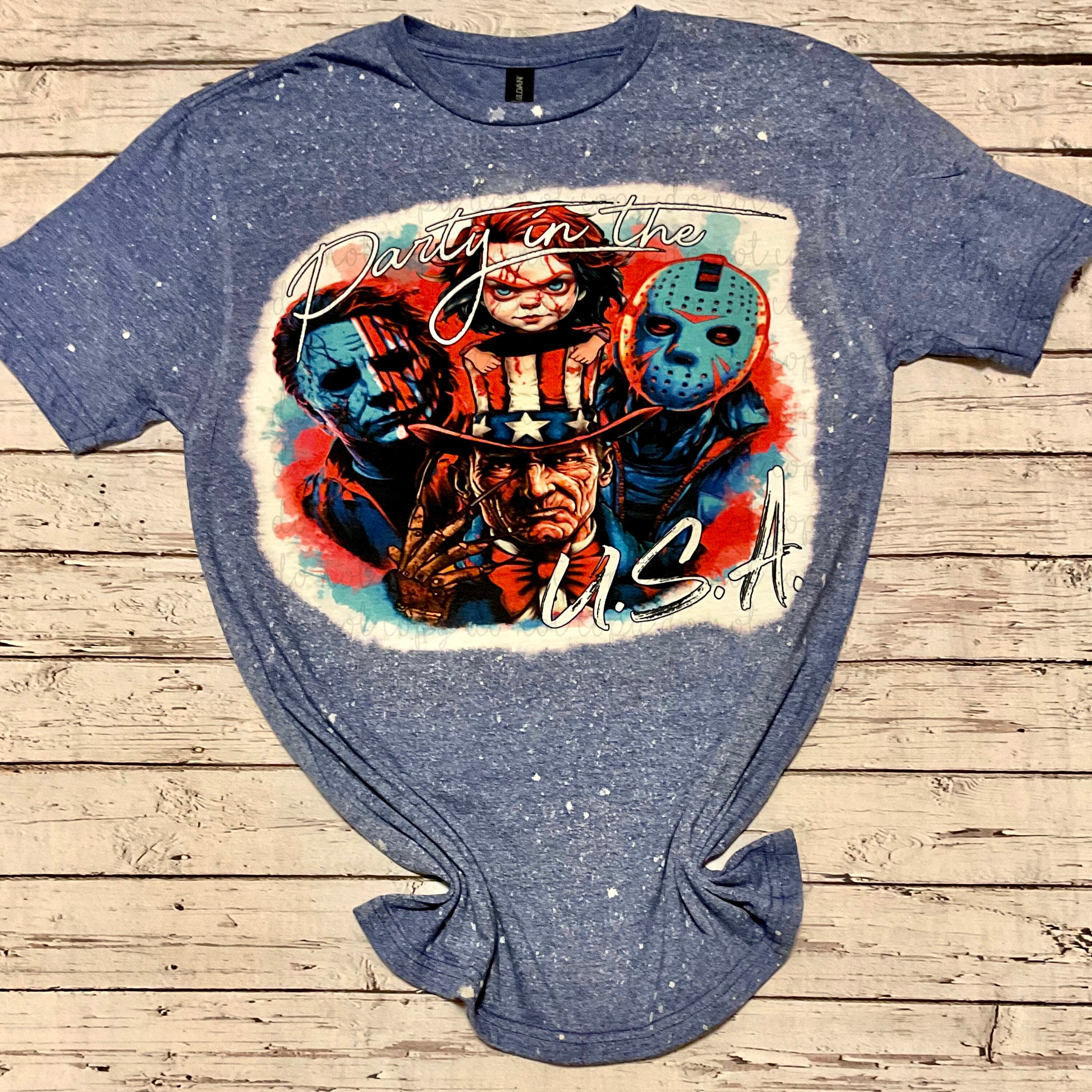 Horror Summer: Vintage Horror 4th of July T-shirt Merica - Etsy