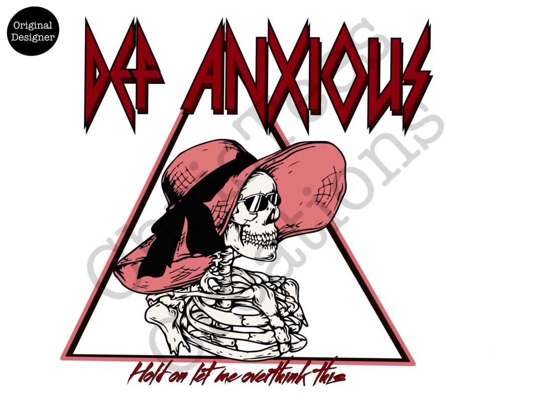 Def Anxious, Skellie, Skeleton, Funny PNG Sublimation - Etsy