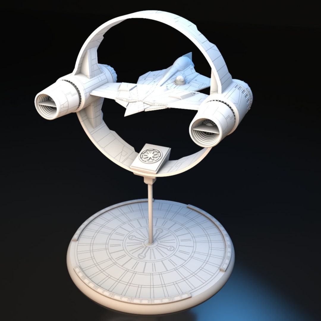 3D Print Files: Star Wars, Jedi Starfighter and Hyperspace Ring - Etsy