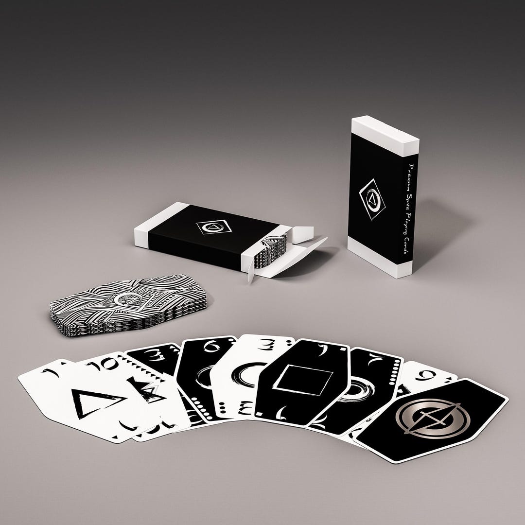 Sabacc Spike Black and White Edition Playing Cards - Etsy