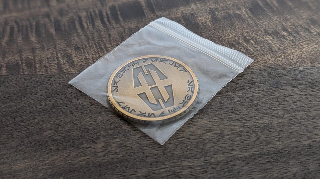 38mm Metal Sabacc Aged-gold Dealer Coin - Etsy