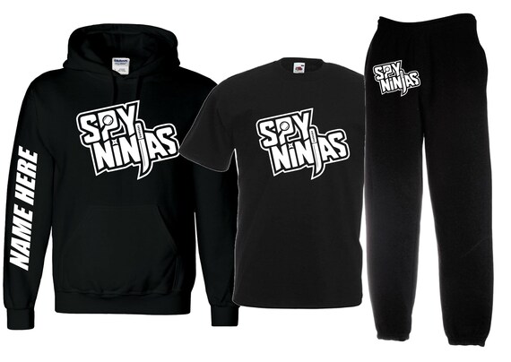 Personalised SPY NINJAS Kids Hoody T-shirt Joggers Youtube | Etsy UK