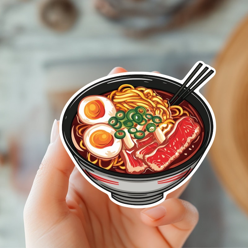 Ramen Stickers - Etsy