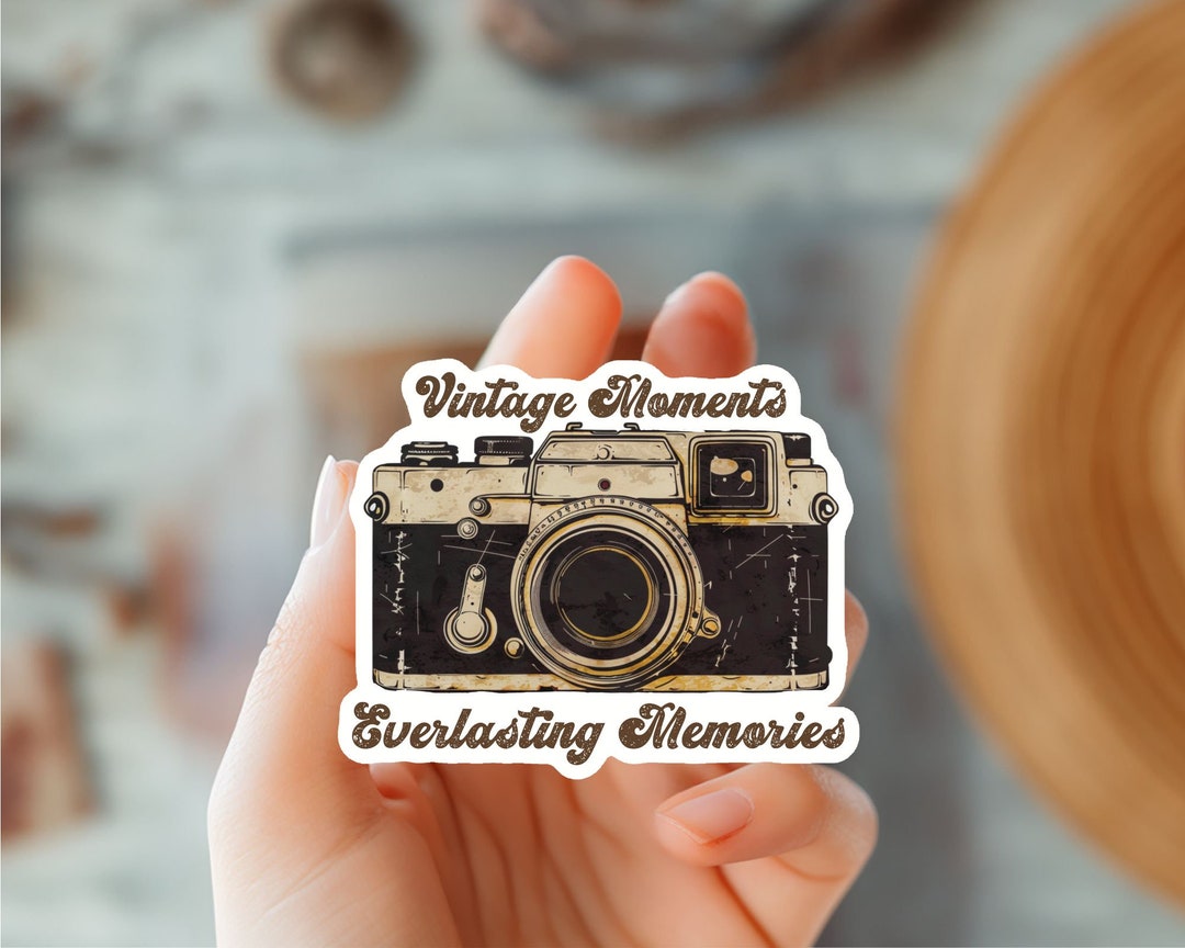 Vintage Retro Art Camera Sticker-retro Vibe Sticker-gift for ...