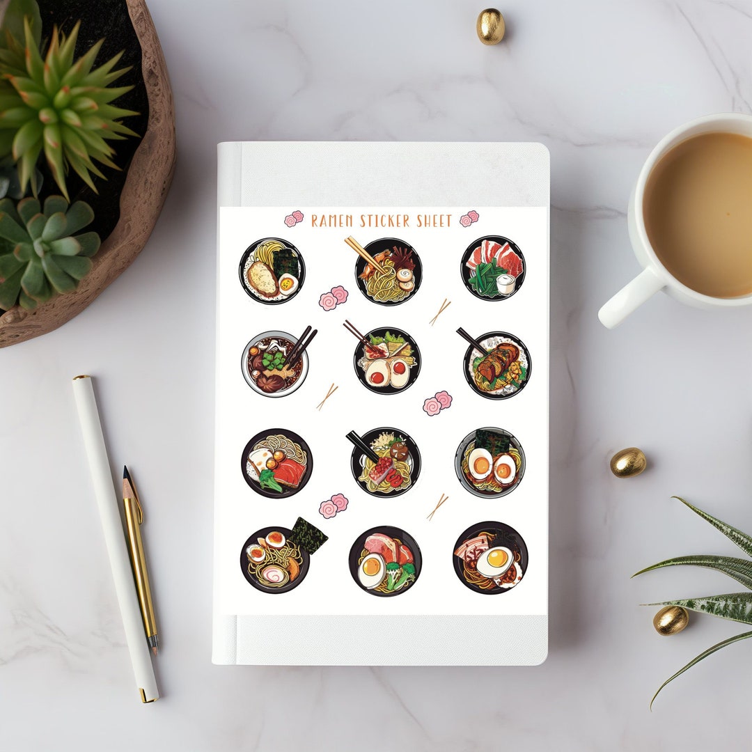 Ramen Lover Stickersheet-planner Sticker -scrapbook Sticker-ramen ...