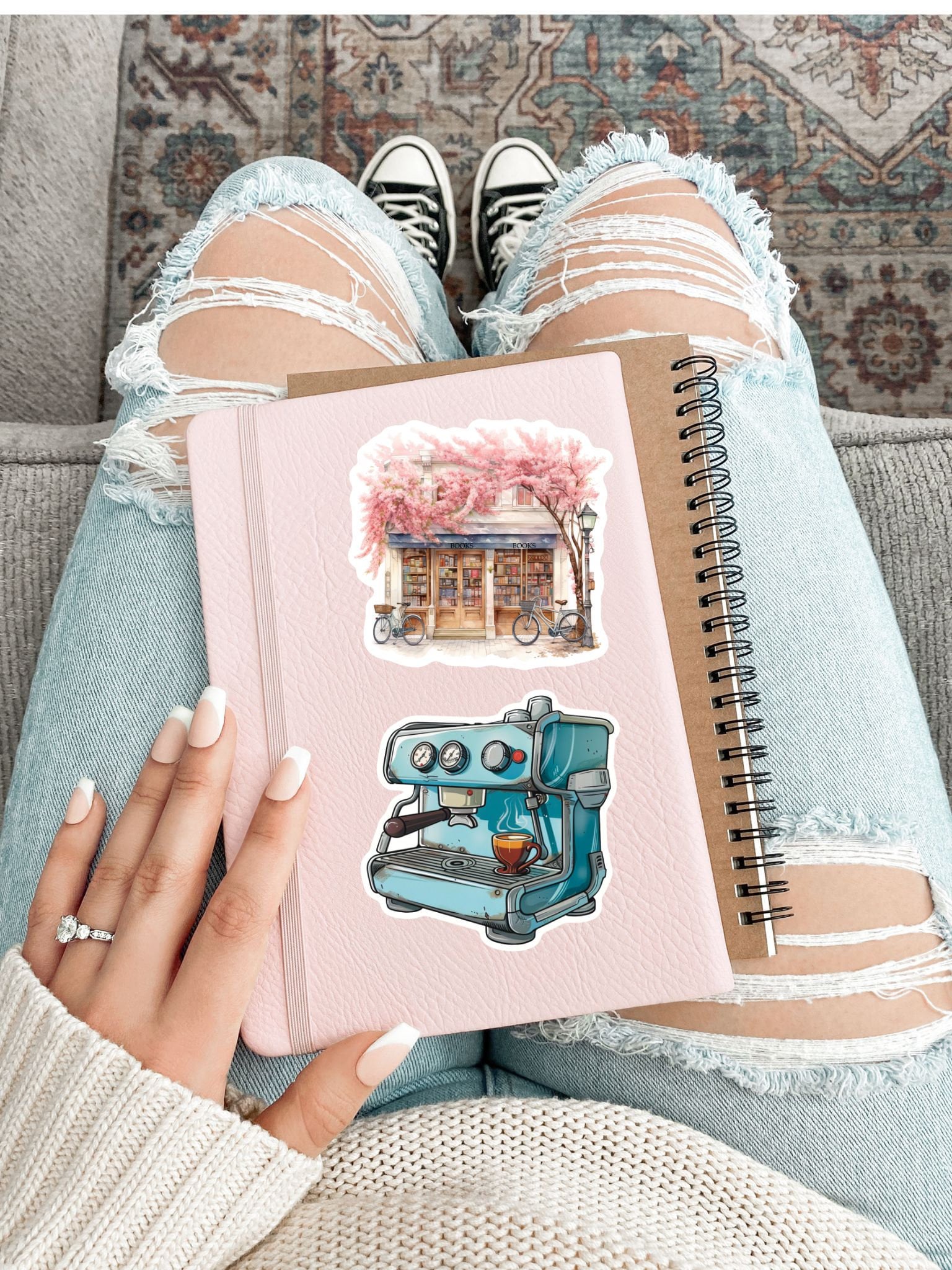 Vintage Retro Art Espresso Machine Sticker-coffee Lover Gift Sticker ...