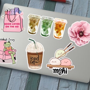 Adorable Mochi Kawaii Sticker-japanese Dessert Art-foodie Sticker-asian ...