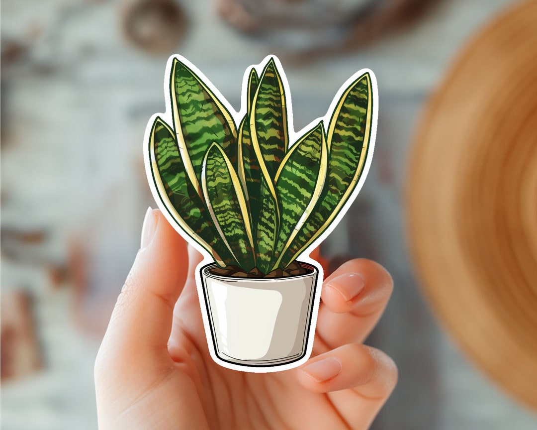 Snake Plant Sticker-house Plant Sticker-gardener Sticker-plant Mom and ...