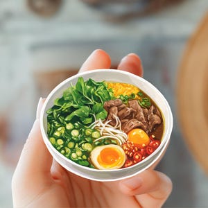 Pho Lover Sticker-cute Vietnamese Noodle Soup Decal-foodie Gift-ramen ...