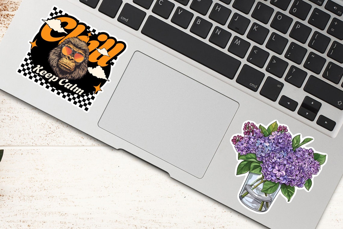 Bigfoot Keep Calm Chill Sticker Relaxing Yeti Decal for Nature Lovers ...