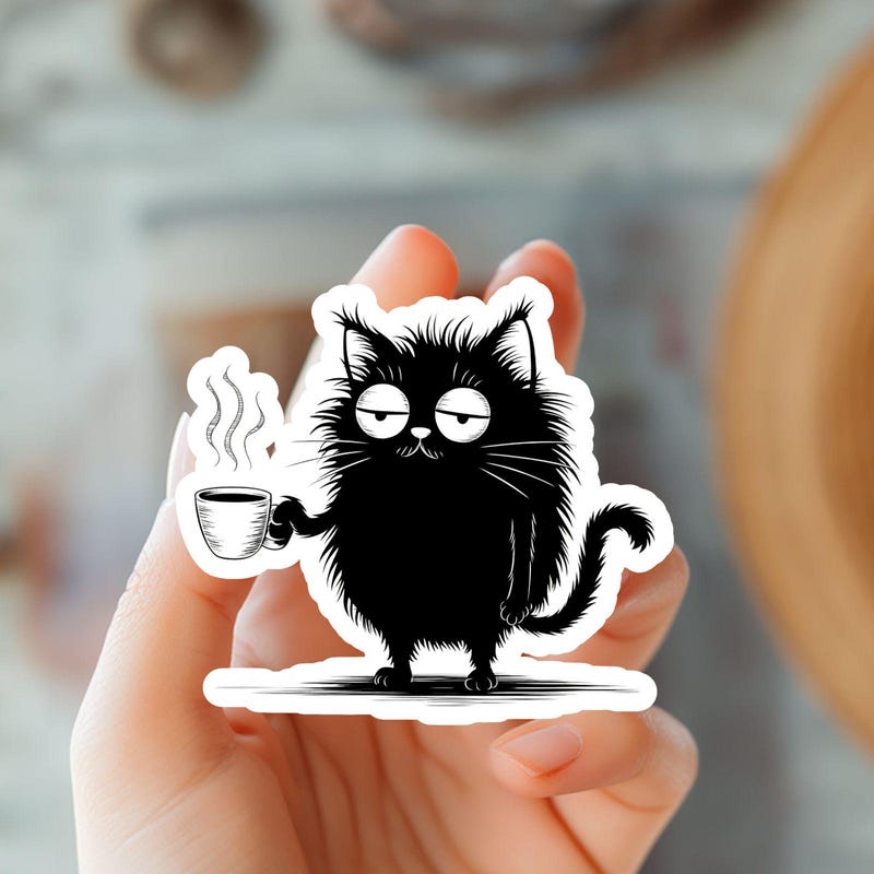 Cat Sticker - Etsy