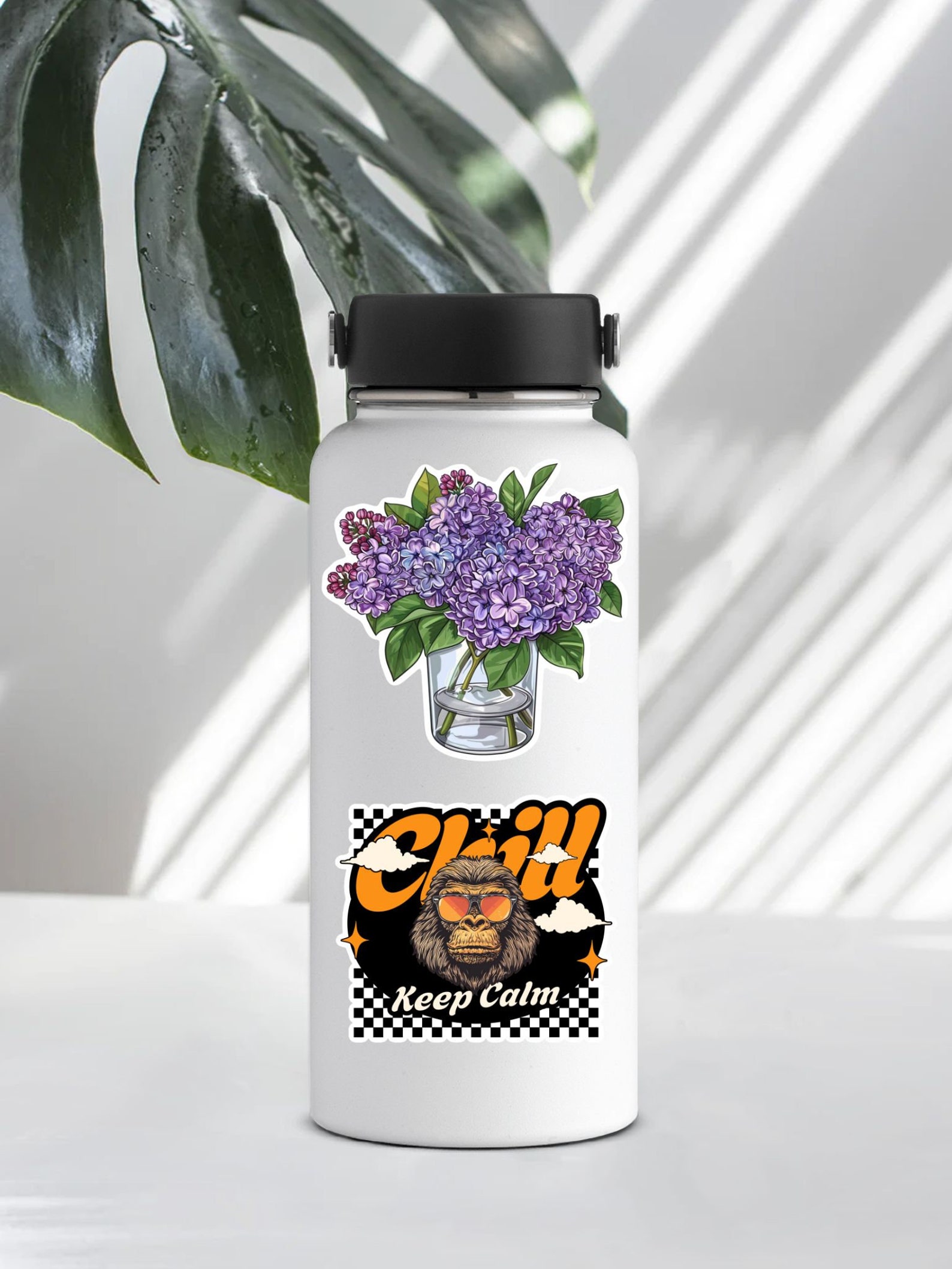 Bigfoot Keep Calm Chill Sticker Relaxing Yeti Decal for Nature Lovers ...