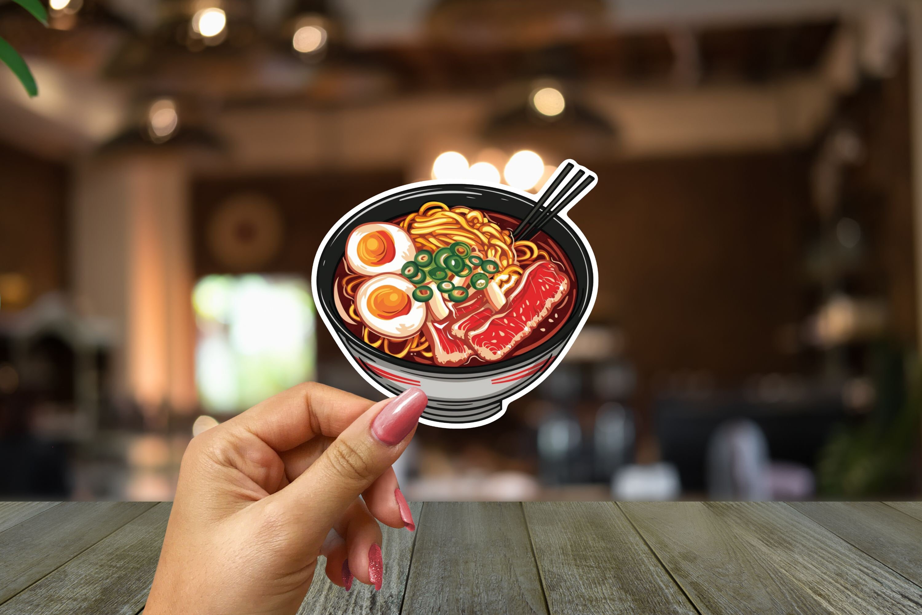 Adorable Kawaii Ramen Sticker Japanese Food Lover's Delight-ramen ...