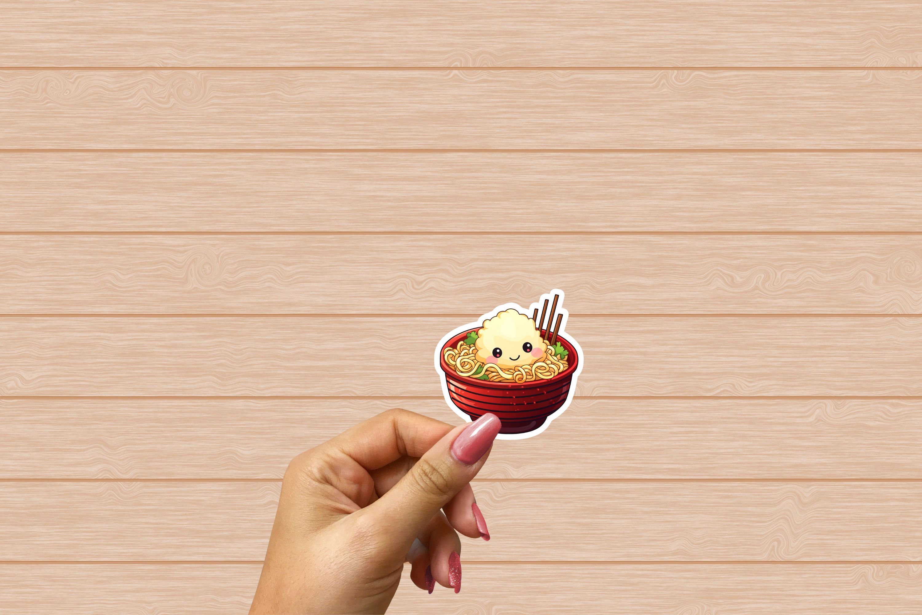Adorable Kawaii Ramen Sticker Japanese Food Lover's Delight-ramen ...