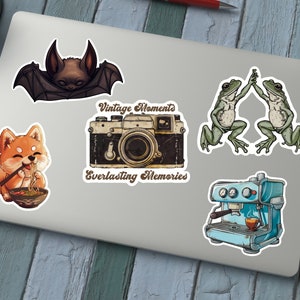 Vintage Retro Art Camera Sticker-retro Vibe Sticker-gift for ...