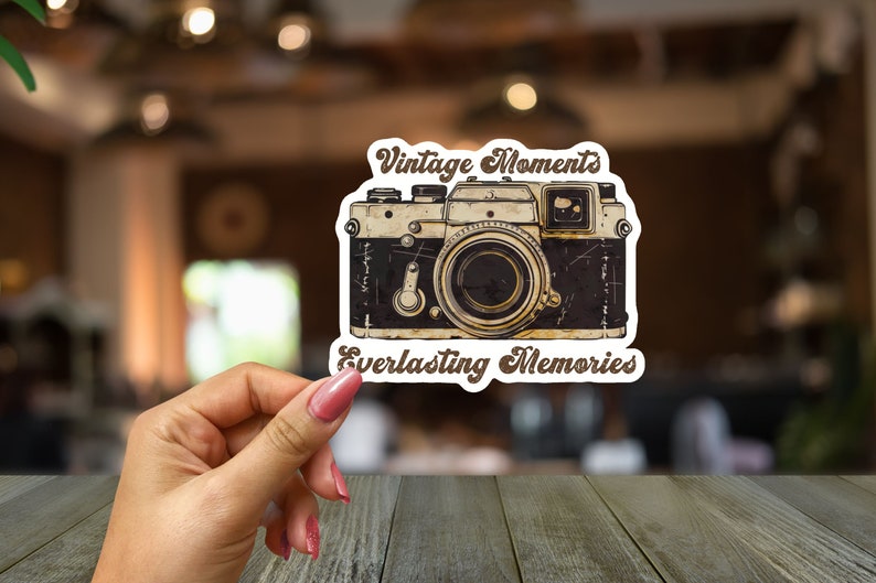 Vintage Retro Art Camera Sticker-retro Vibe Sticker-gift for ...