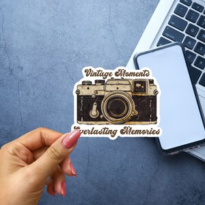 Vintage Retro Art Camera Sticker-retro Vibe Sticker-gift for ...