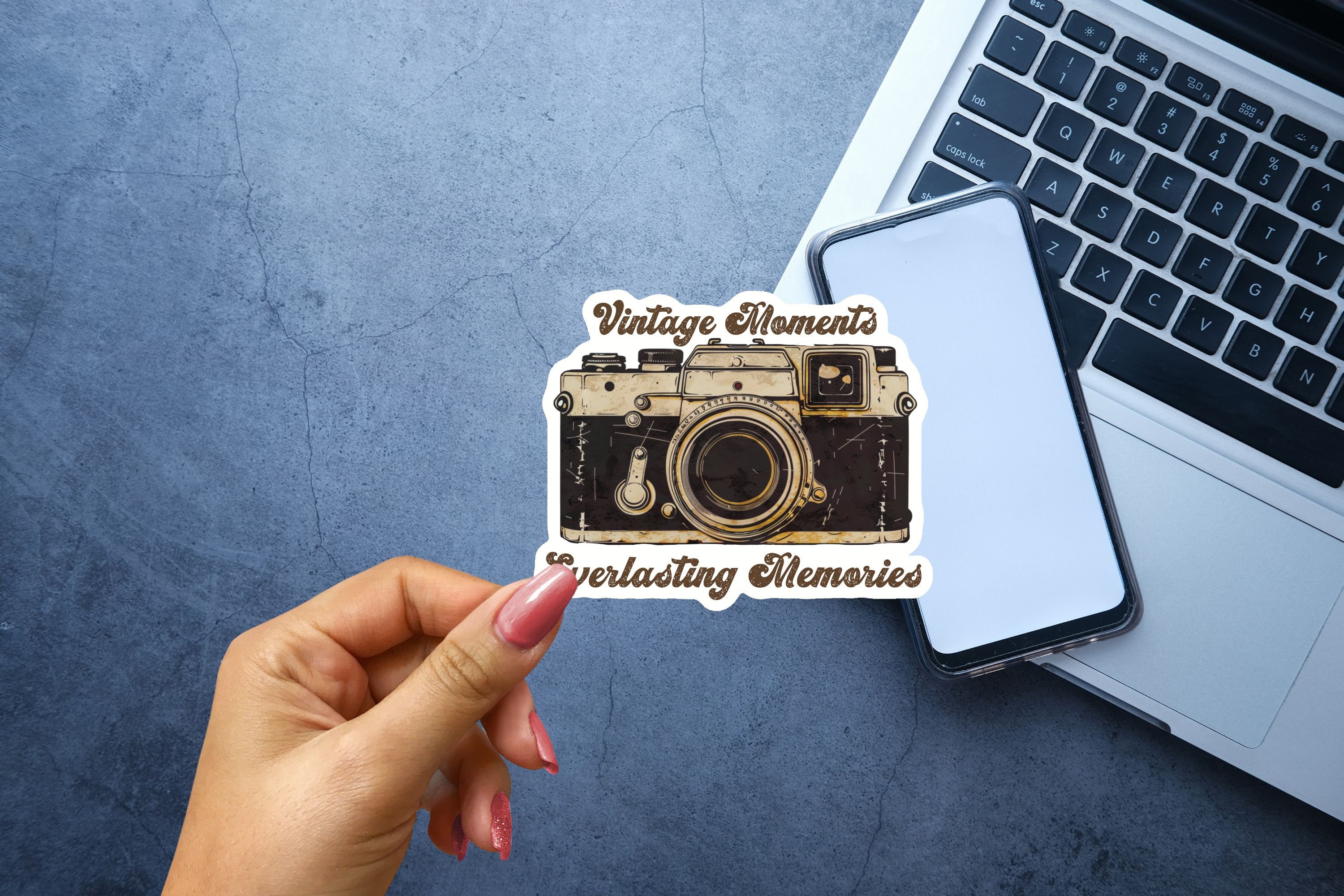 Vintage Retro Art Camera Sticker-retro Vibe Sticker-gift for ...