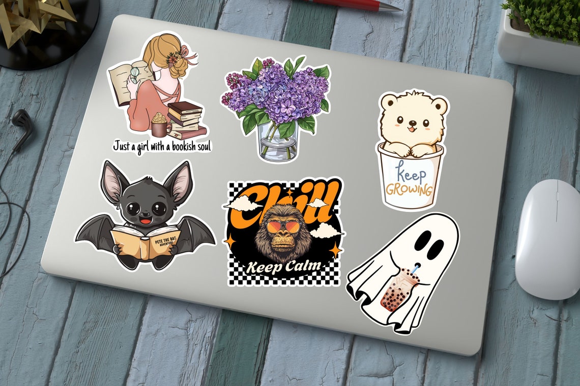 Bigfoot Keep Calm Chill Sticker Relaxing Yeti Decal for Nature Lovers ...