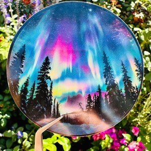 Aurora Borealis Night Sky Holographic Sticker-vibrant Northern Lights ...