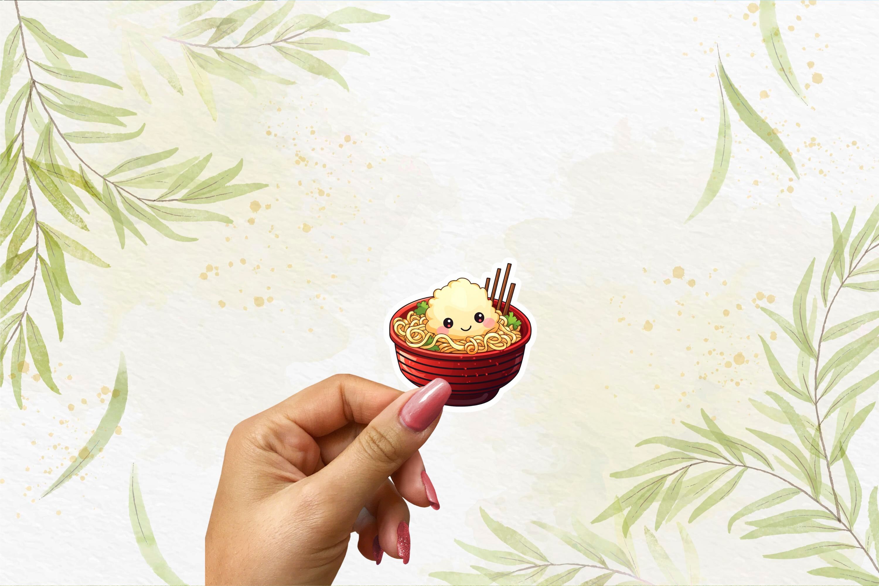 Adorable Kawaii Ramen Sticker Japanese Food Lover's Delight-ramen ...