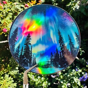 Aurora Borealis Night Sky Holographic Sticker-vibrant Northern Lights ...