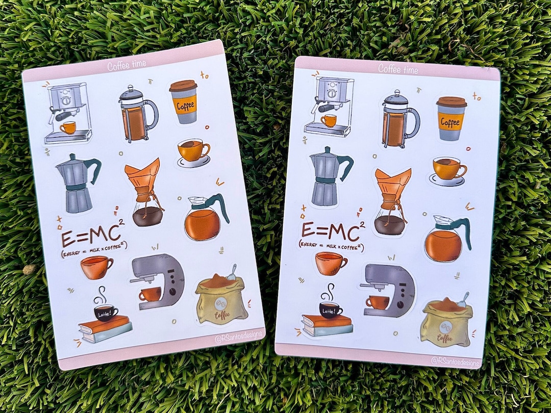 Coffee House Sticker Sheet-planner Sticker -scrapbook Sticker - Coffee ...