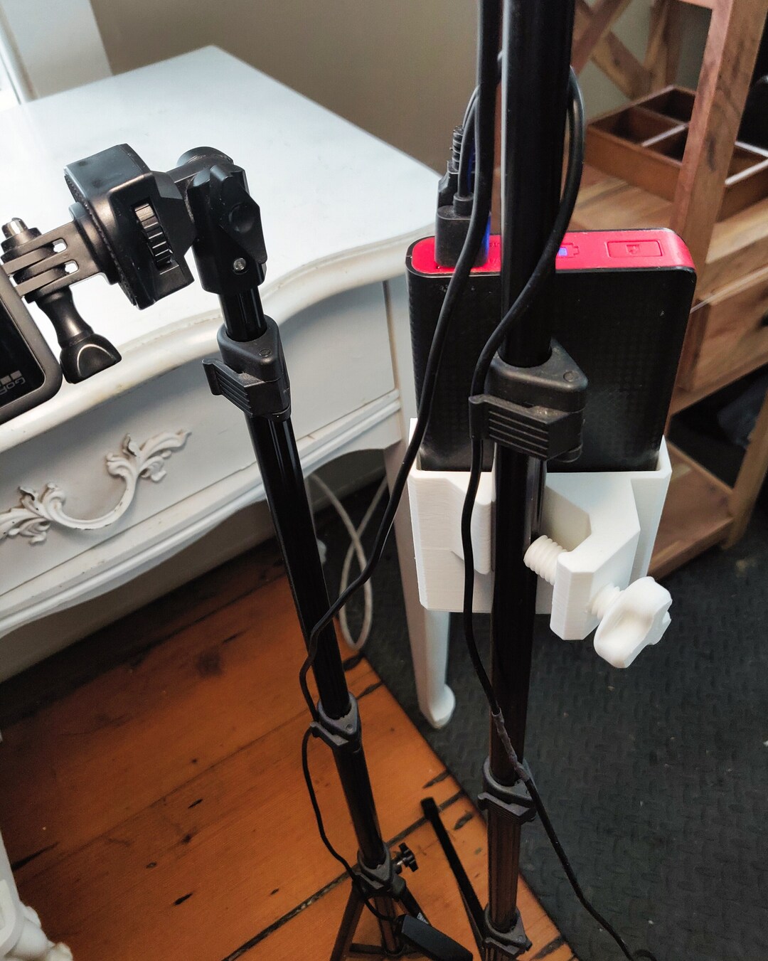 Power Bank & Accessory Pole Caddy | Fits Tripods, Monopods, Light ...