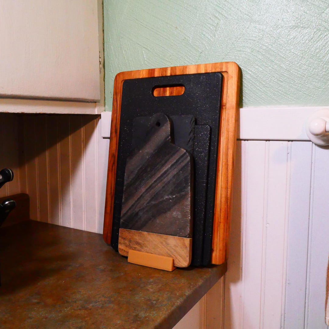 Cutting Board Wall Stand With Rubber Slip Resistance - Etsy