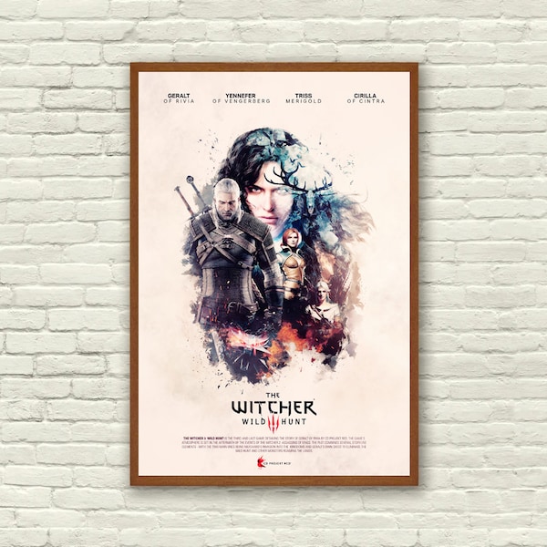 The Witcher 3 Cover Art - Etsy
