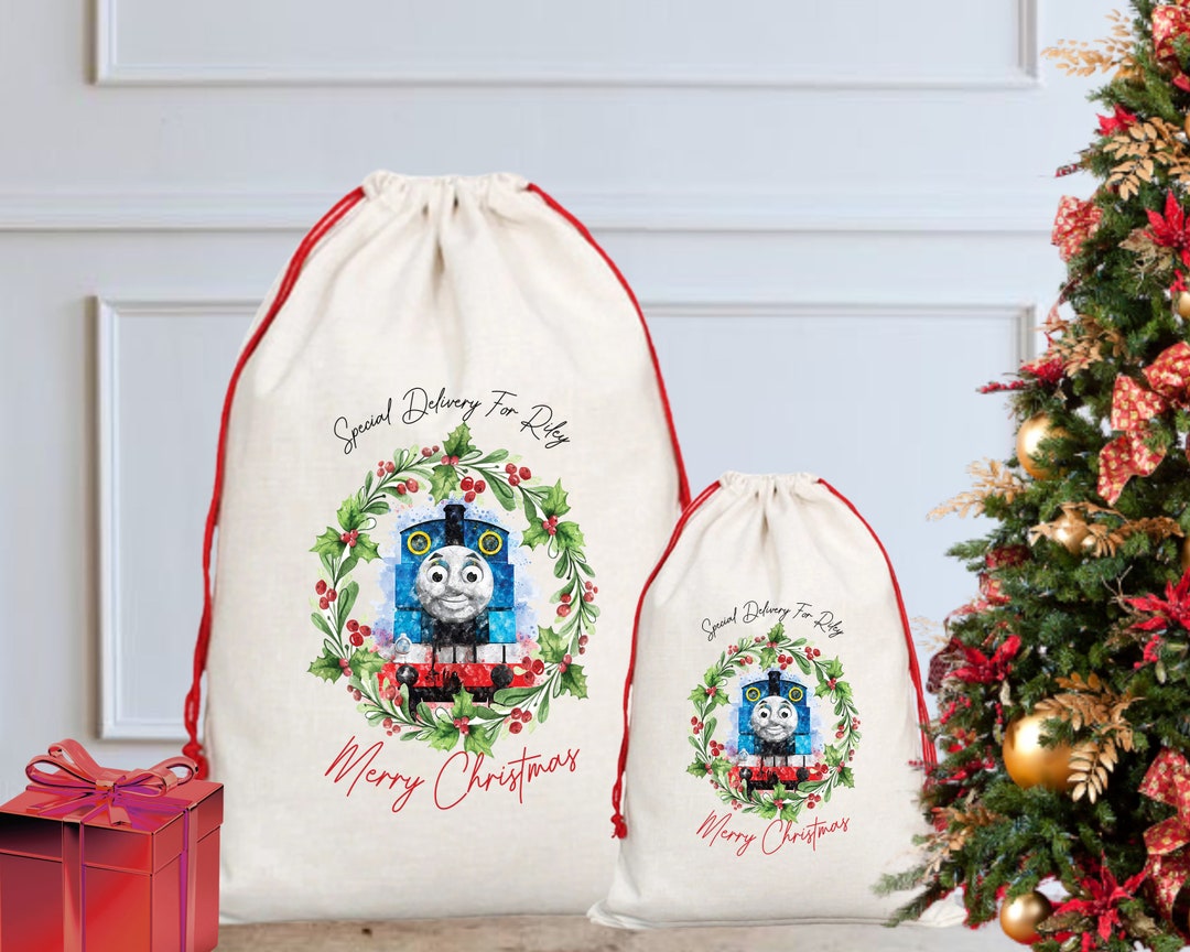 Personalised Thomas the Tank Engine Christmas Sack / Stocking, Santa ...